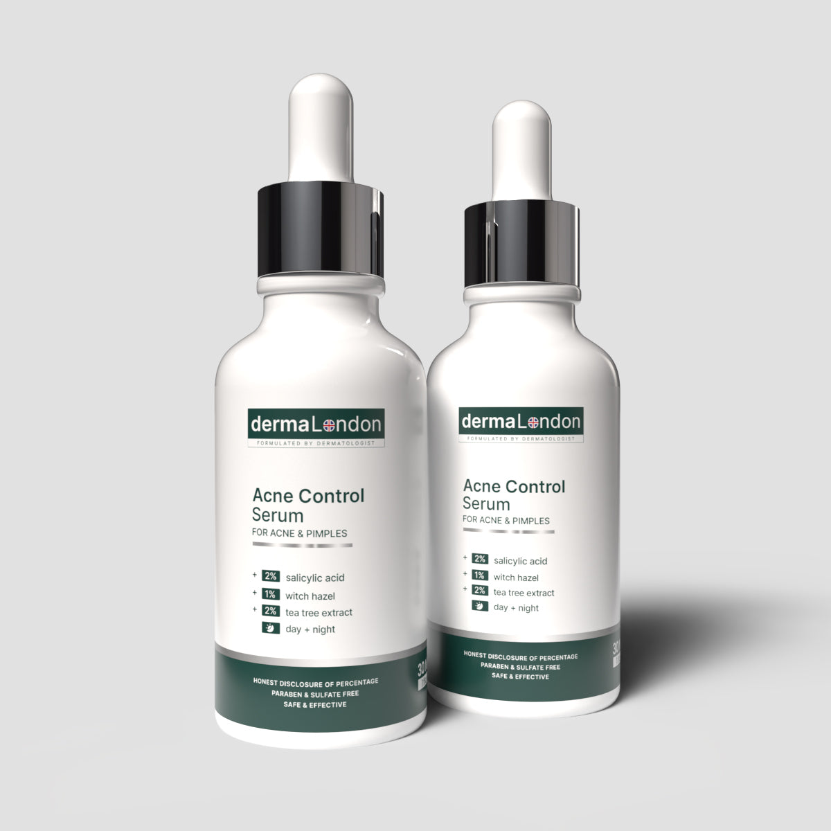 Acne Control Serum Combo with 2% Salicylic Acid & 1% Witch Hazel ...